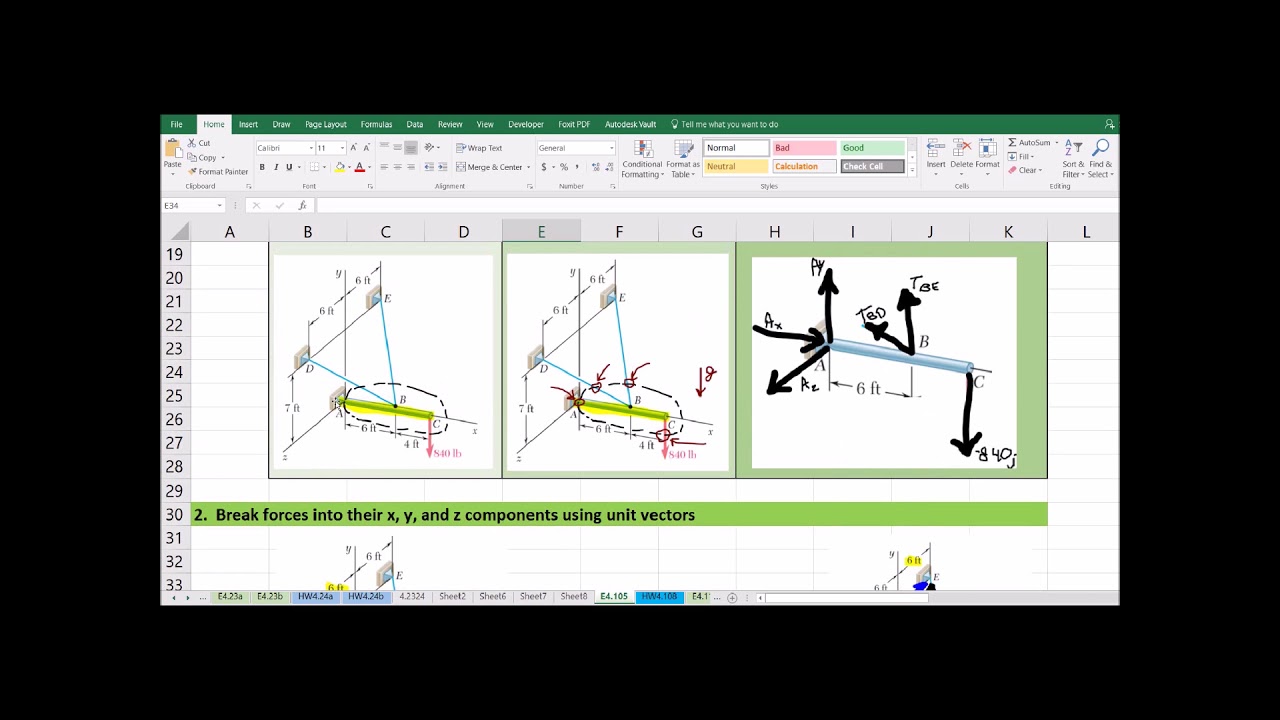 3D Equilibrium Example - YouTube