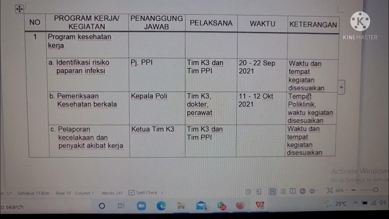 MEMBUAT PROGRAM KERJA K3 DI PUSKESMAS (BAG 2) - YouTube
