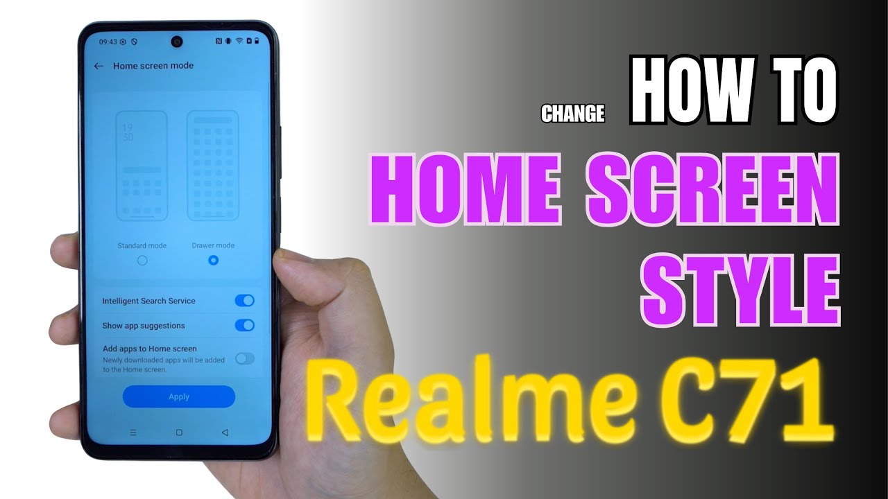 How to change Home Screen style on Realme C71 - YouTube