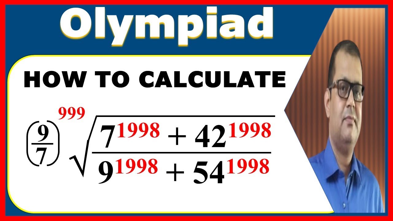 Mathematics Olympiad Question I Wonderful Exponent Problem I How To Do