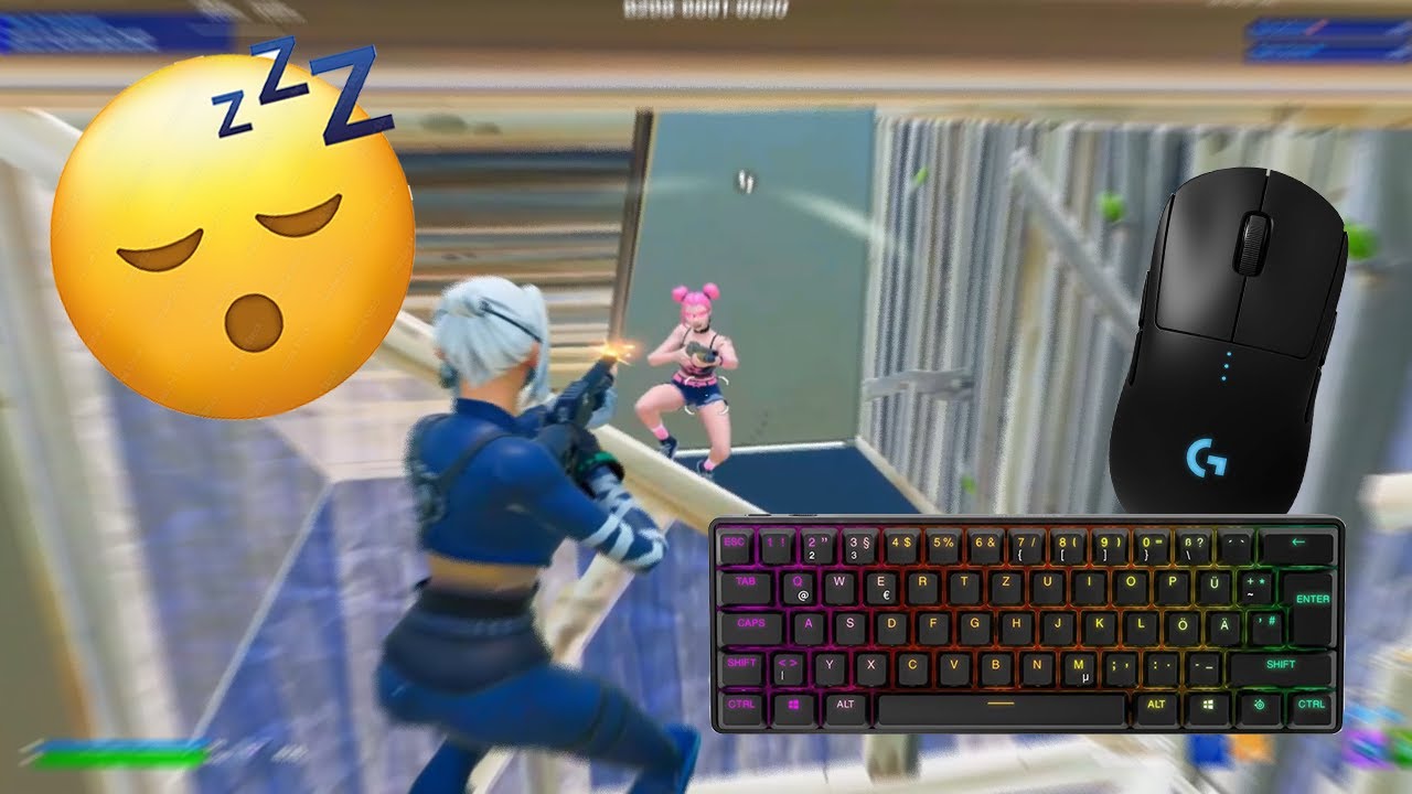 [ ASMR ] SMOOTH Fortnite 1v1 Boxfights 😴 Mechanical Keyboard Sounds ...