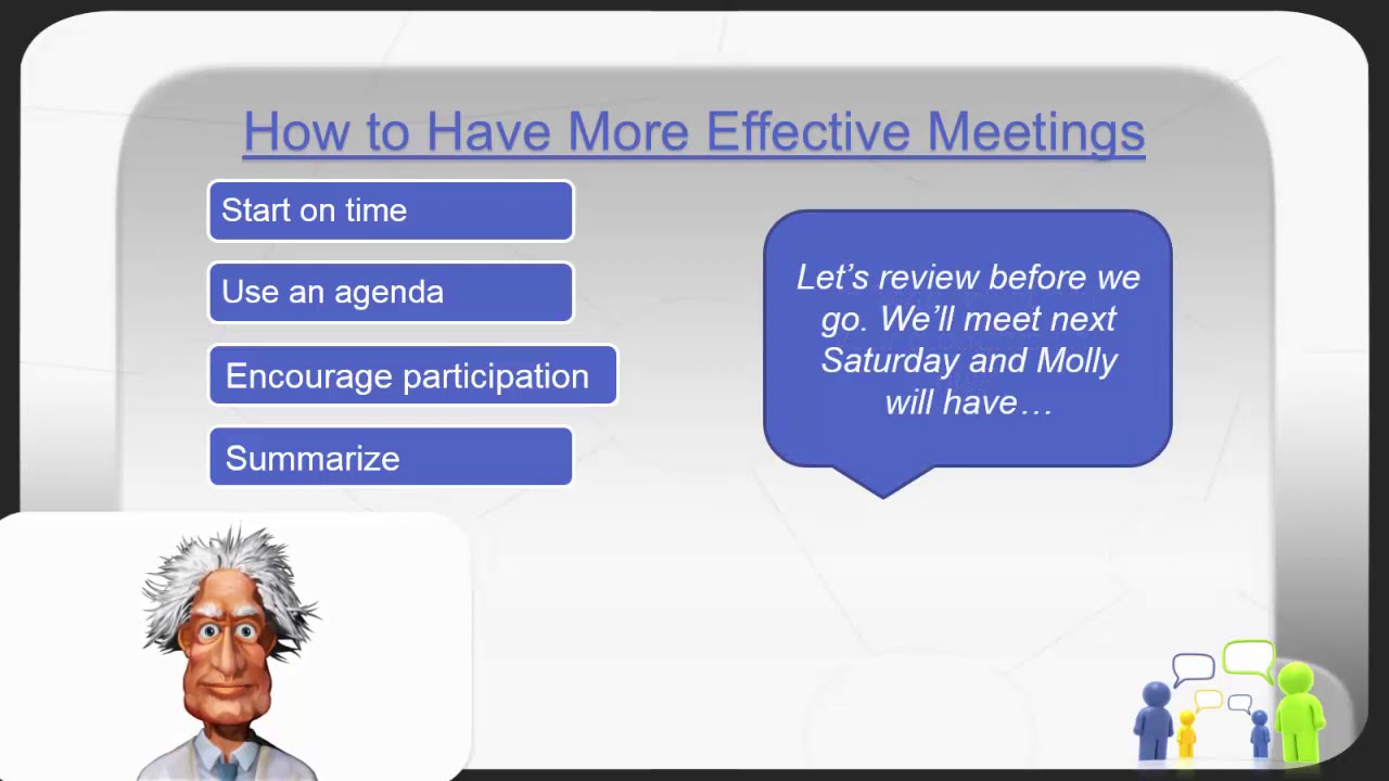 Ineffective meetings - YouTube