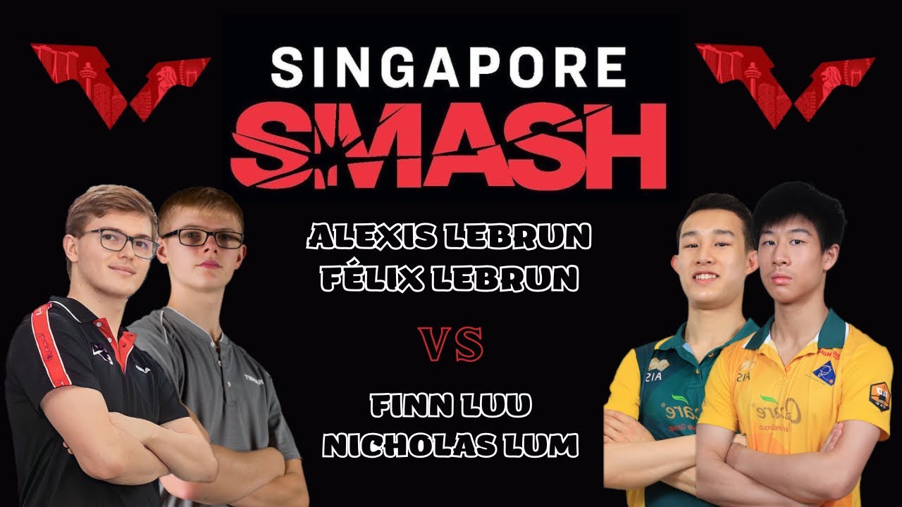 Alexis Lebrun / Felix Lebrun vs Finn Luu / Nicholas Lum (Singapore Smash 2023) - YouTube