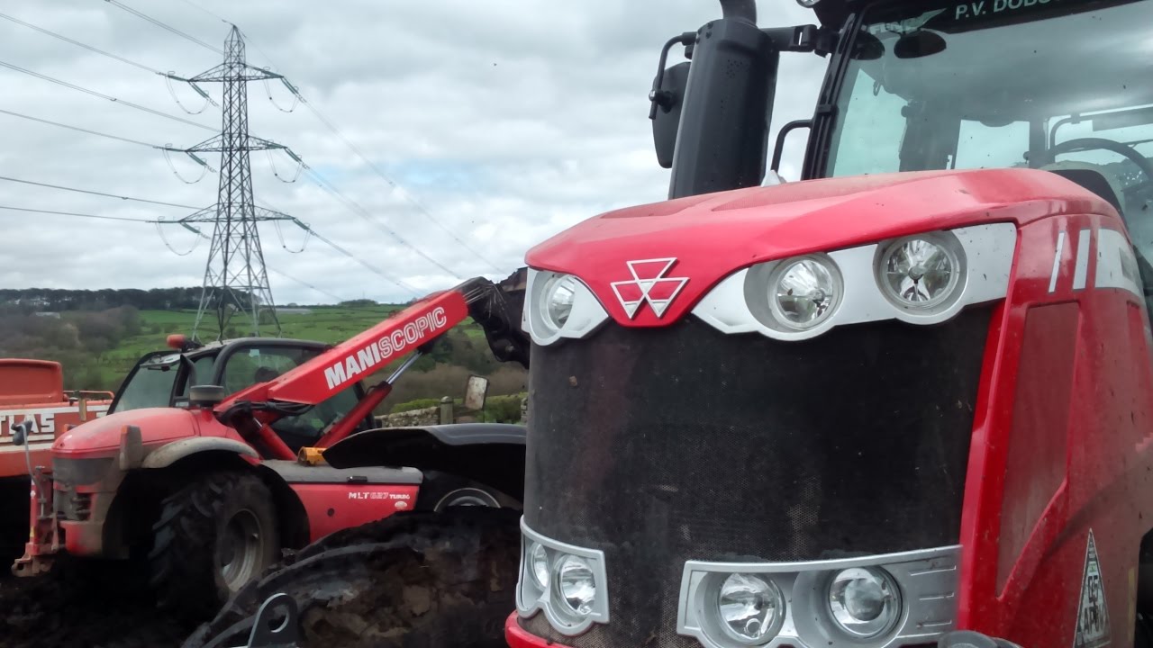 Brand New Massey Ferguson 6716s Compost Spreading 2017 Part 1 [GoPro ...