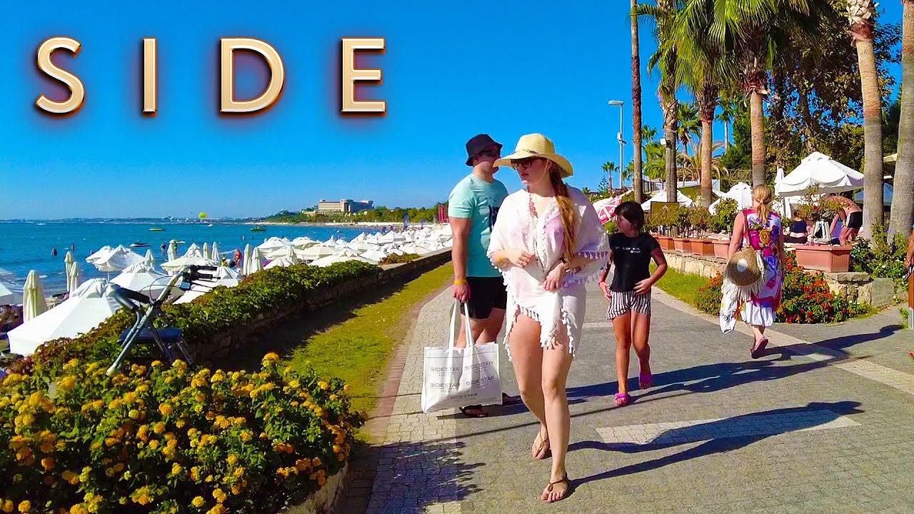 ANTALYA SIDE Promenade & beach TURKIYE #turkey #side #antalya #beach ...