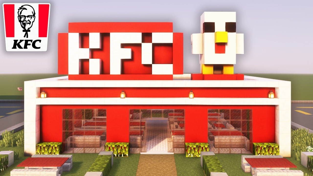How to build a KFC Chicken in Minecraft | Tutorial - YouTube