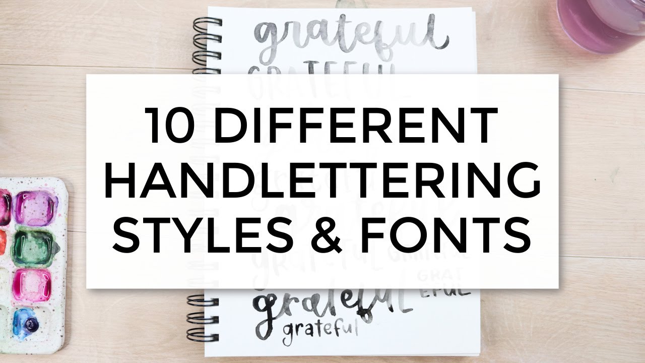 10 Ways To Handletter The Same Word (without switching pens ...