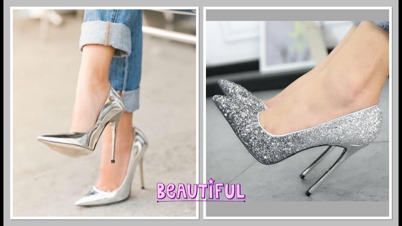 Hermosos zapatos color Plata 😍 moda Fashion - YouTube
