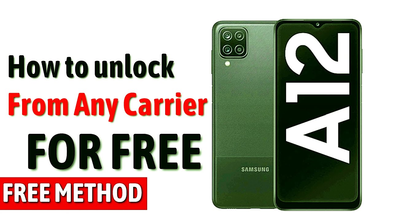 How to Unlock Cricket Wireless Samsung Galaxy A12 - YouTube