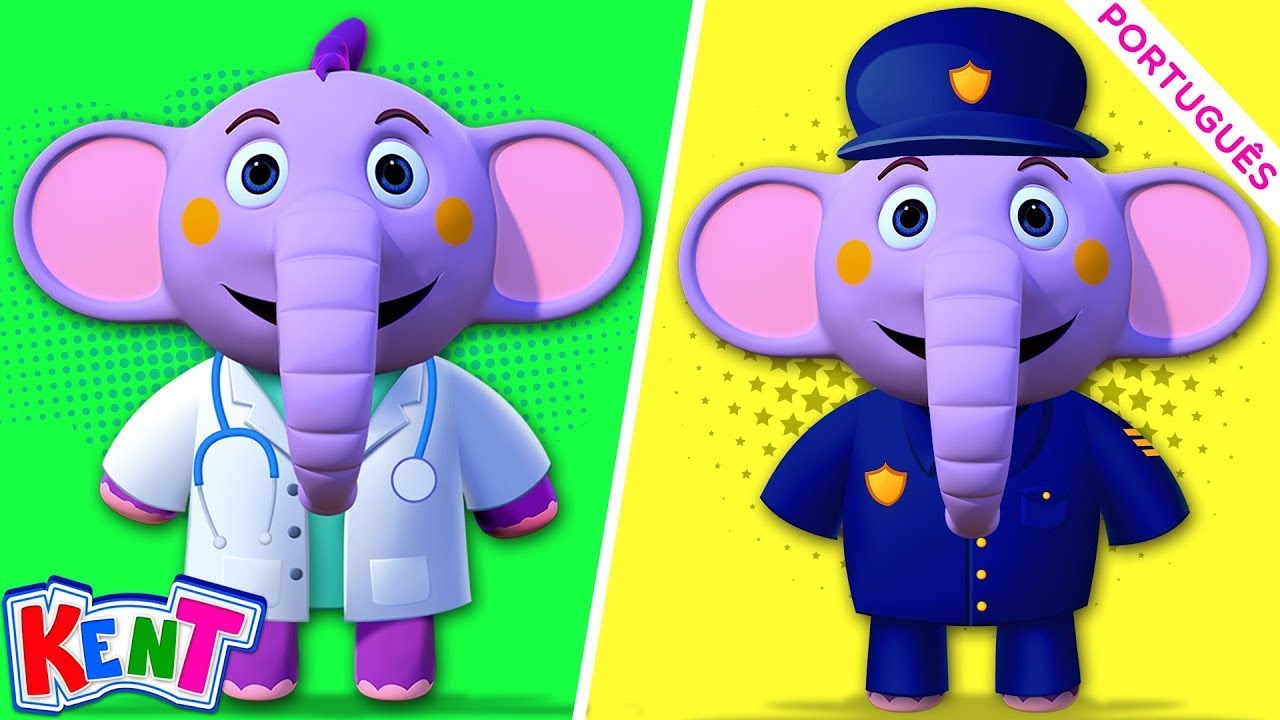 Kent o Elefante | APRENDA AS PROFISSÕES E SE DIVIRTA COM KENT! 🩺 🚒 ...