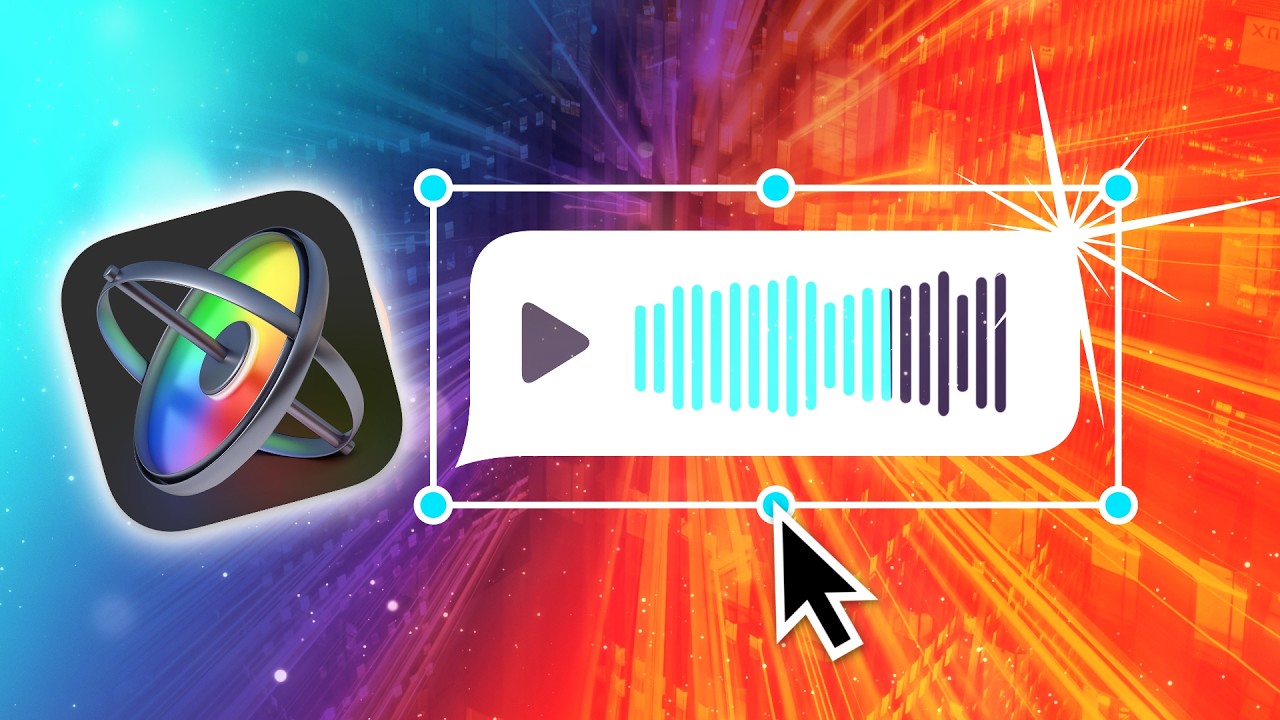 Apple Motion : Create an Audio Message Animation - YouTube