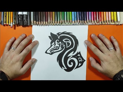 Como dibujar un lobo 🐺 paso a paso 19 | How to draw a wolf 🐺 19 - YouTube