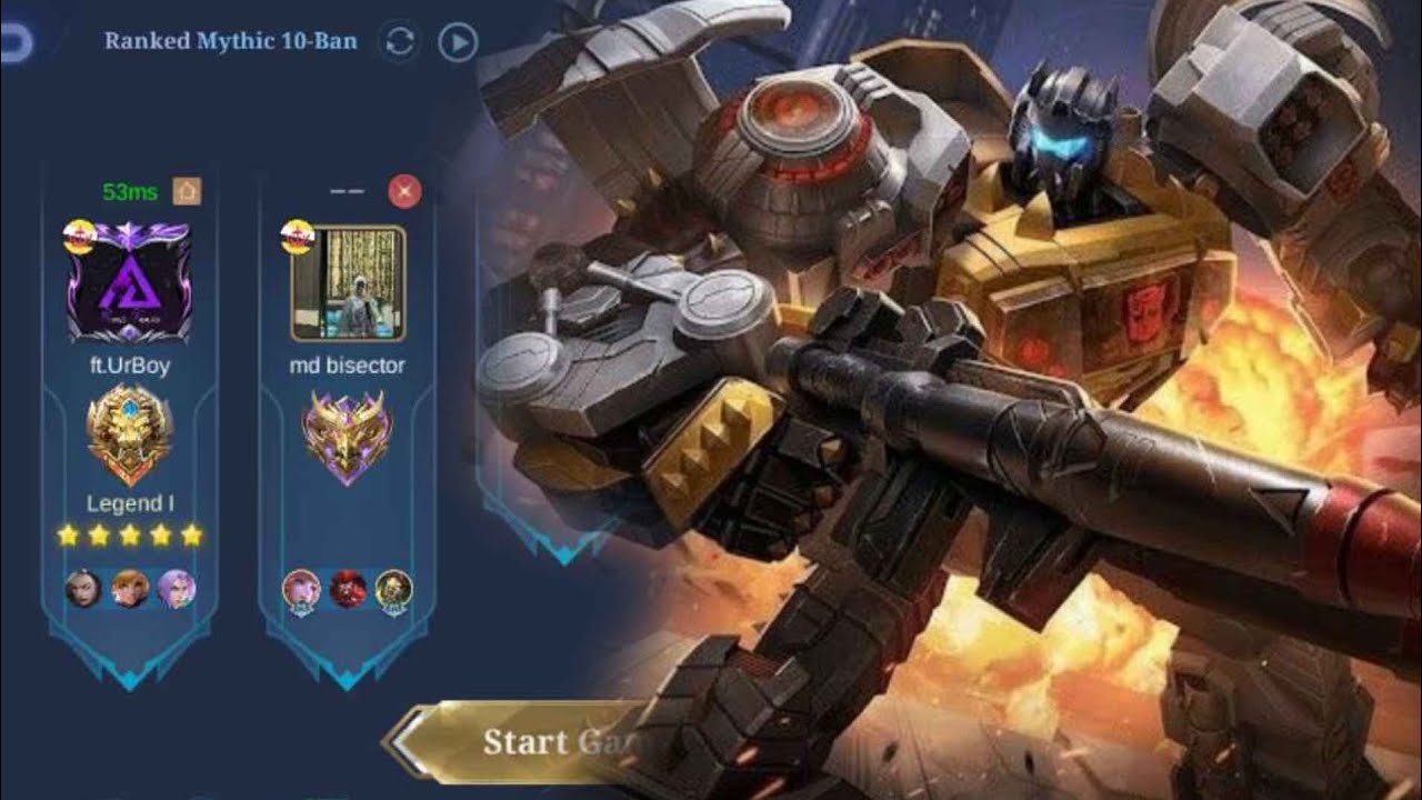 Full gameplay Roger Goldlane Duo with Melly di rank Legend 1 (match ...