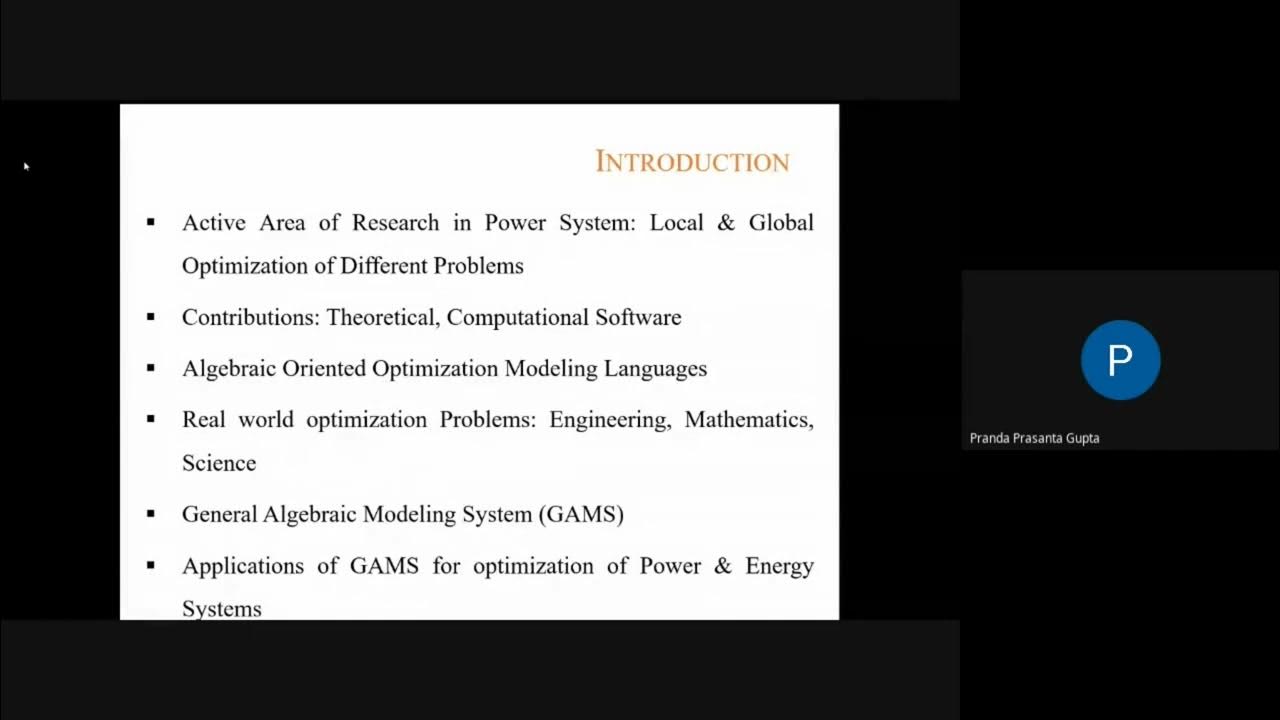 Power System Optimization in GAMS Software - YouTube