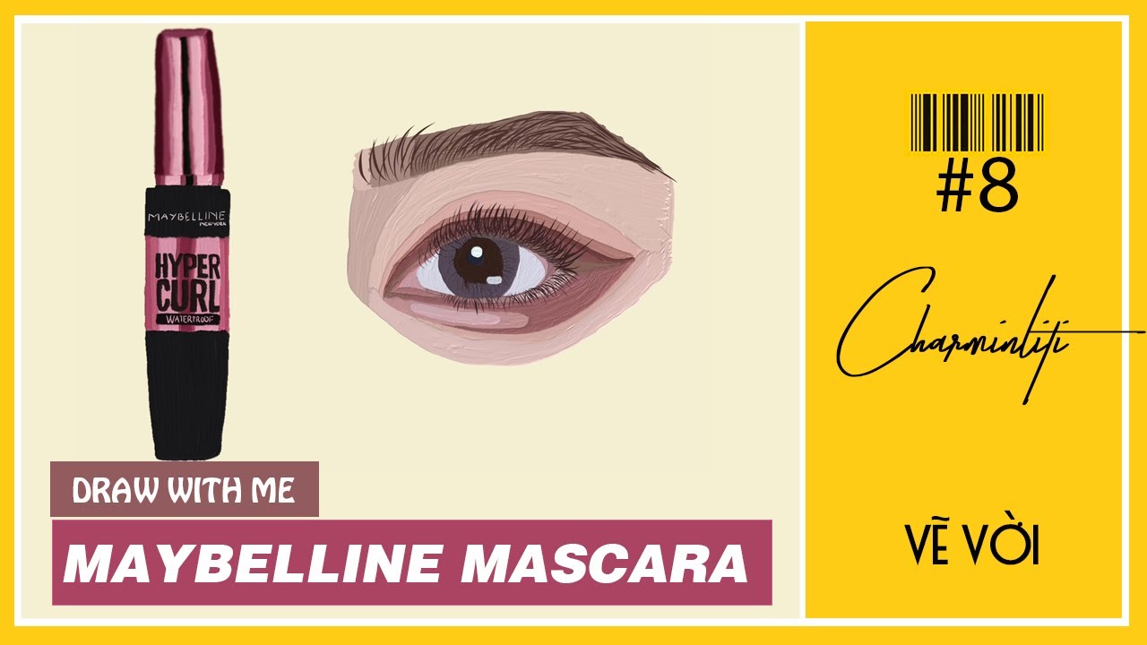 How To Draw Maybelline Mascara | Adobe Fresco | Charminliti - YouTube