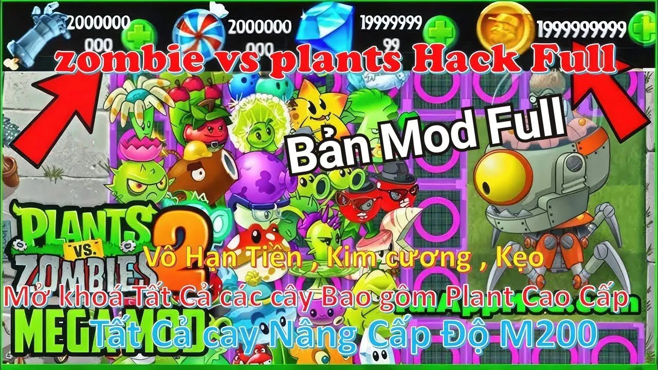 Plants vs Zombies Hack Cực Đơn Giản Miễn Phí | Mod Menu Plant Vs ...