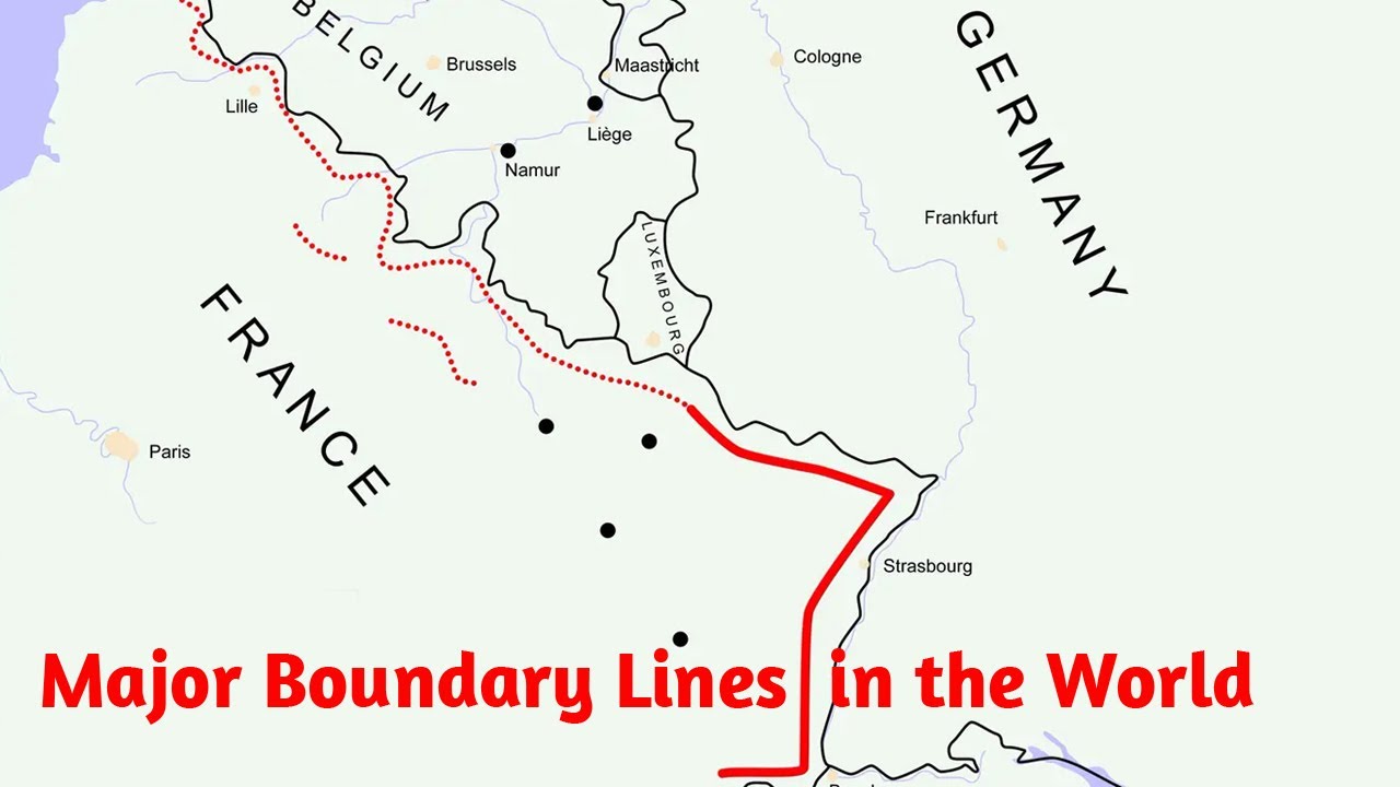 Major Boundary Lines in the World || विश्व की मुख्य अंतरराष्ट्रीय सीमा ...