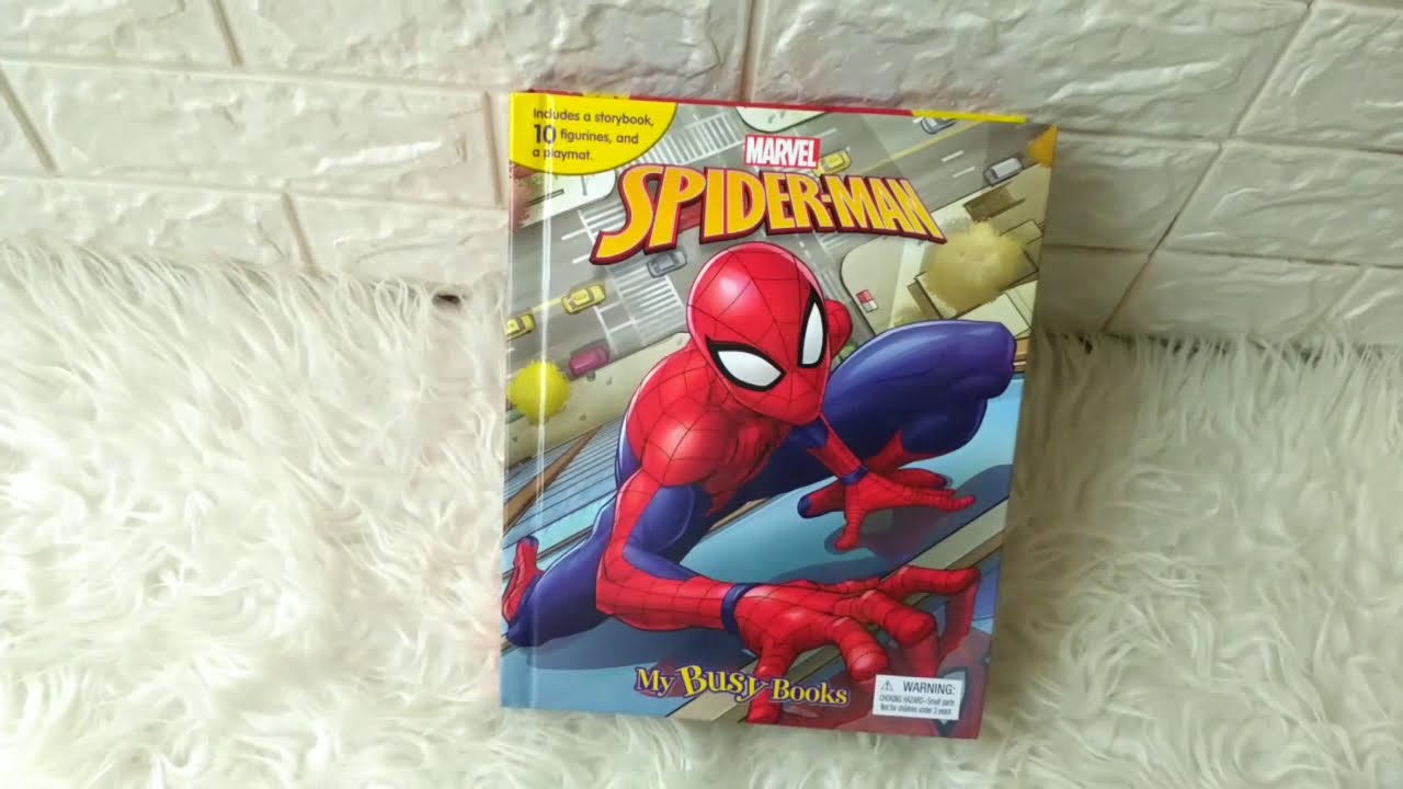 My Busy Book Marvel Spiderman includes a Storybook, 10 Disney Figurines ...