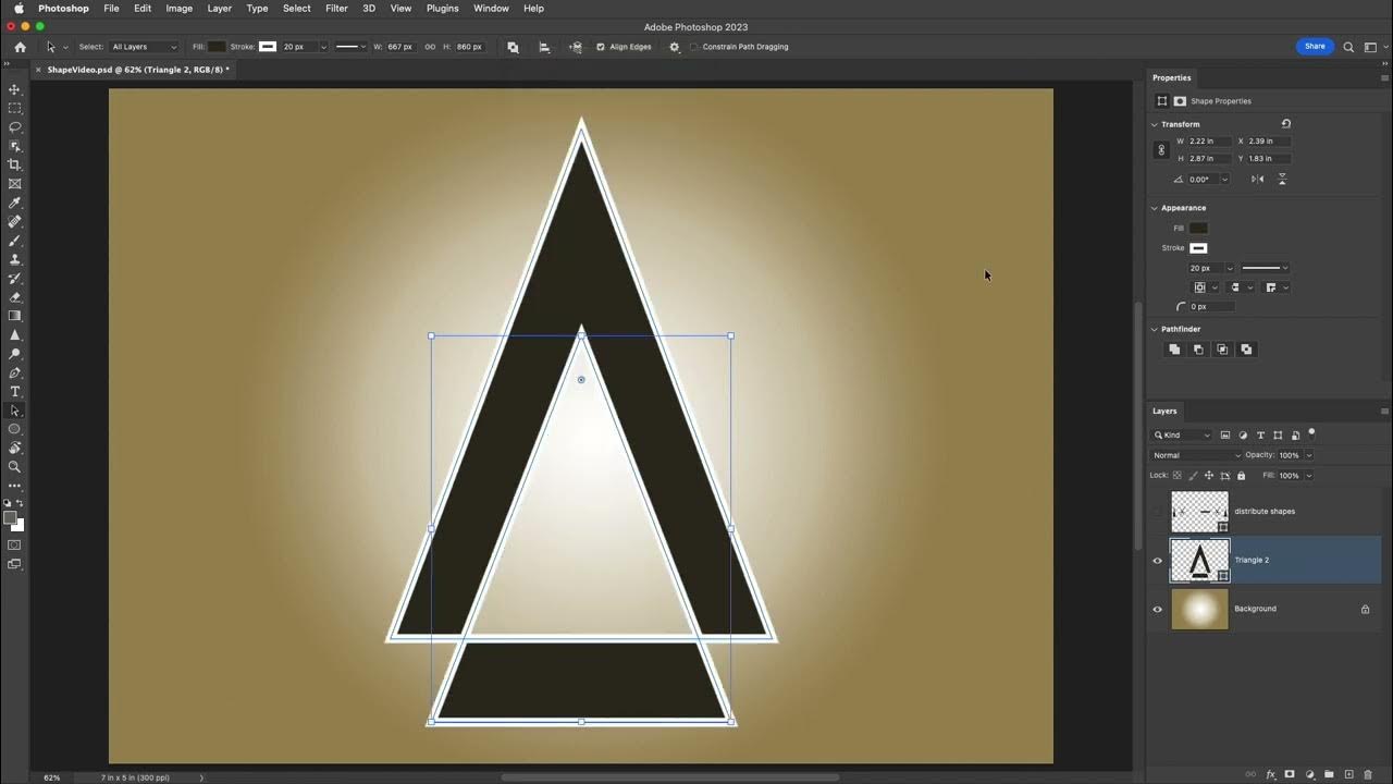 Five Tips for Selecting, Merging, Combining, and Aligning Shapes in Photoshop - YouTube