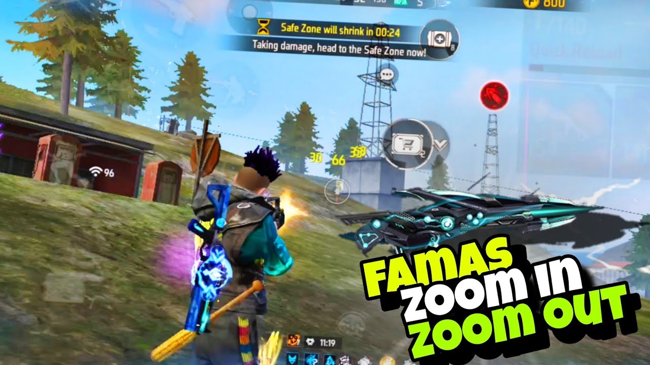 Famas Zoom in Zoom out Gameplay | Freefire Br rank full map | - YouTube