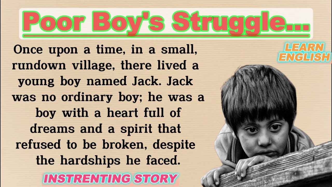 Poor Boy's Struggle || How to Improve English || English Learning ...