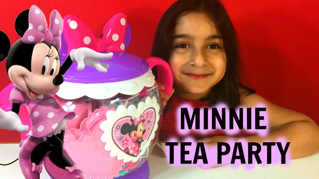Minnie Mouse Bowtique Minnies Tea party Tea Playset Disney Junior - YouTube