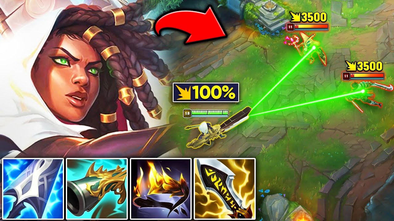 When Lethality Senna hits 100% crit she gets a literal Ray Gun (THEY ...