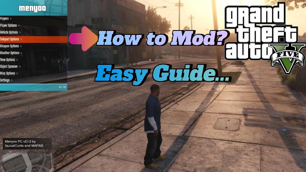 How to Install MODS IN GTA V PC [Beginner Tutorial FOR MENYOO 2.0] - YouTube
