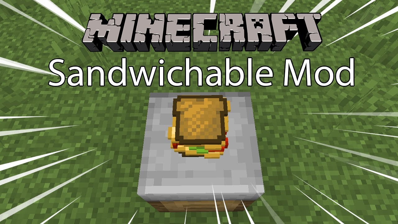 Minecraft Mod พรีวิว - Mod ทำแซนวิช | Sandwichable Mod [1.15.2] - YouTube