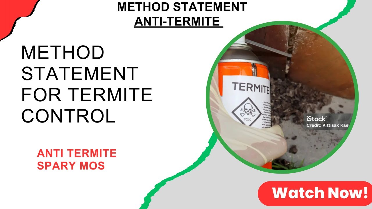 Method Statement for termite Control Method Statement for anti termite ...