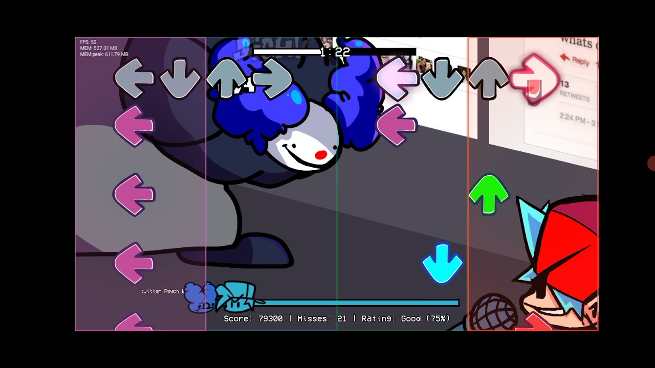 Mod de clow Twitter original fnf android - YouTube