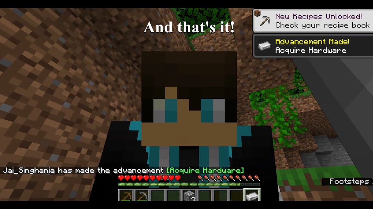 Acquire Hardware! - Minecraft Advancement Tutorial | HydraGamer Jai ...
