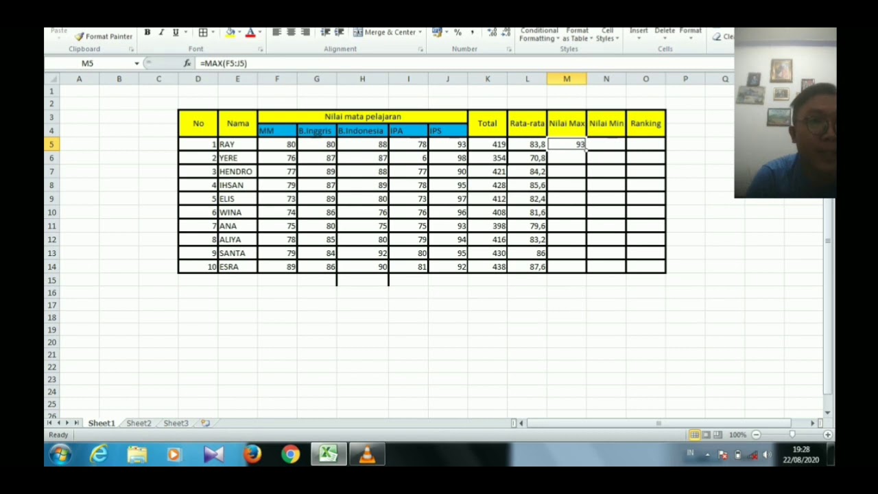 Tutorial Ms Excel - YouTube