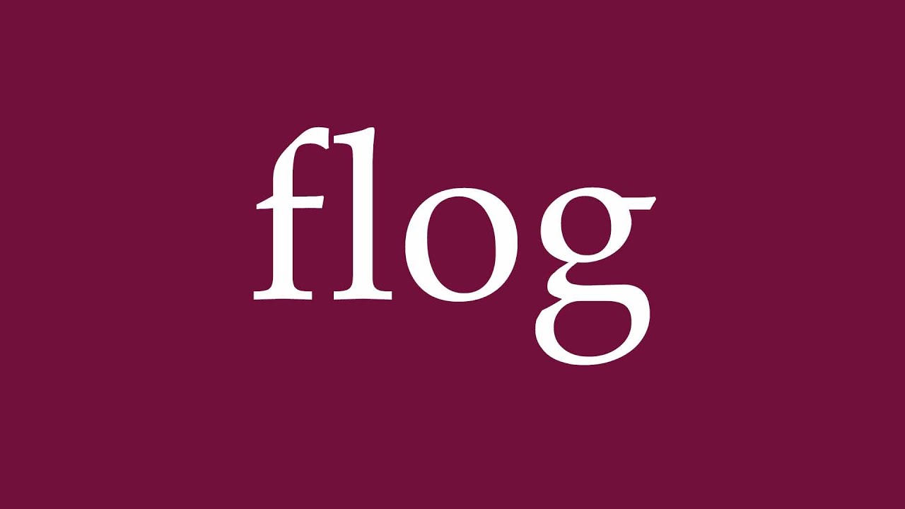 How to Pronounce ''flog'' (flew) Correctly in German - YouTube