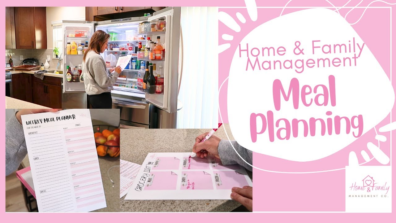 Meal Planning & Grocery Management System | Free Printable | Home ...