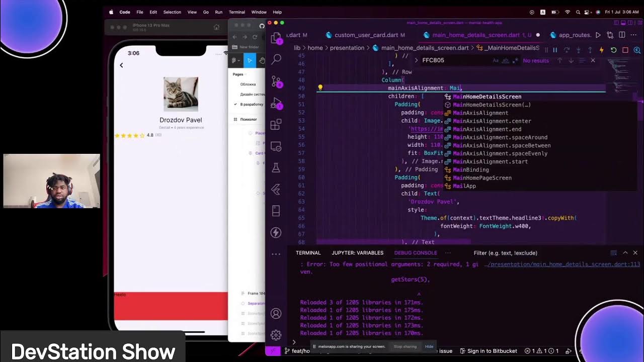 DevStation Episode 23 (Building a Mental Health Care App) with Flutter ...