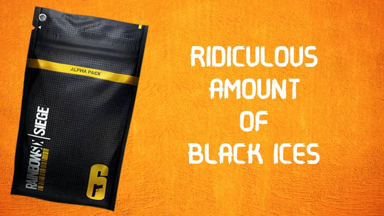 The Most Black Ices In Rainbow Six Siege History - x50 Alpha Pack ...