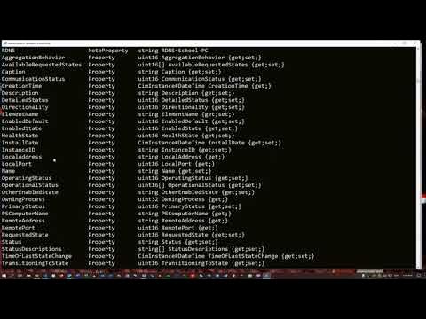 Create Powershell Function Get-Connections Over TCP - YouTube