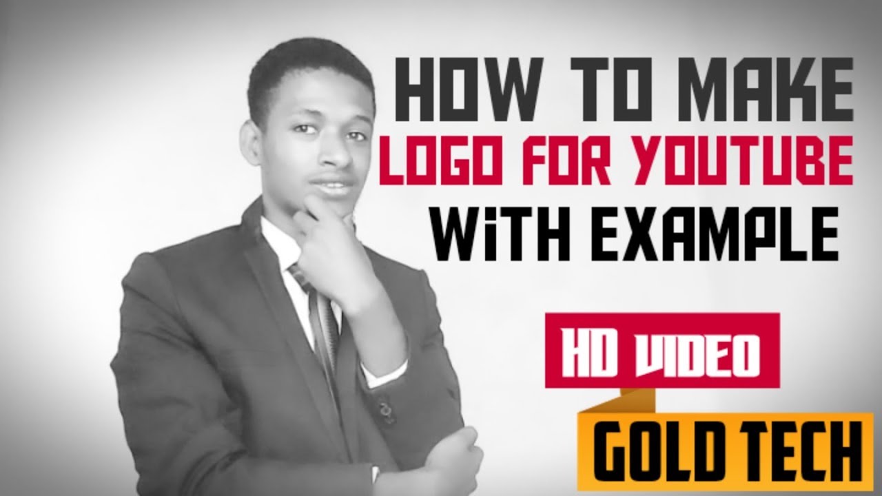HOW TO MAKE LOGO FOR YOUTUBE & for studio GOLD TECHsubscribe - YouTube