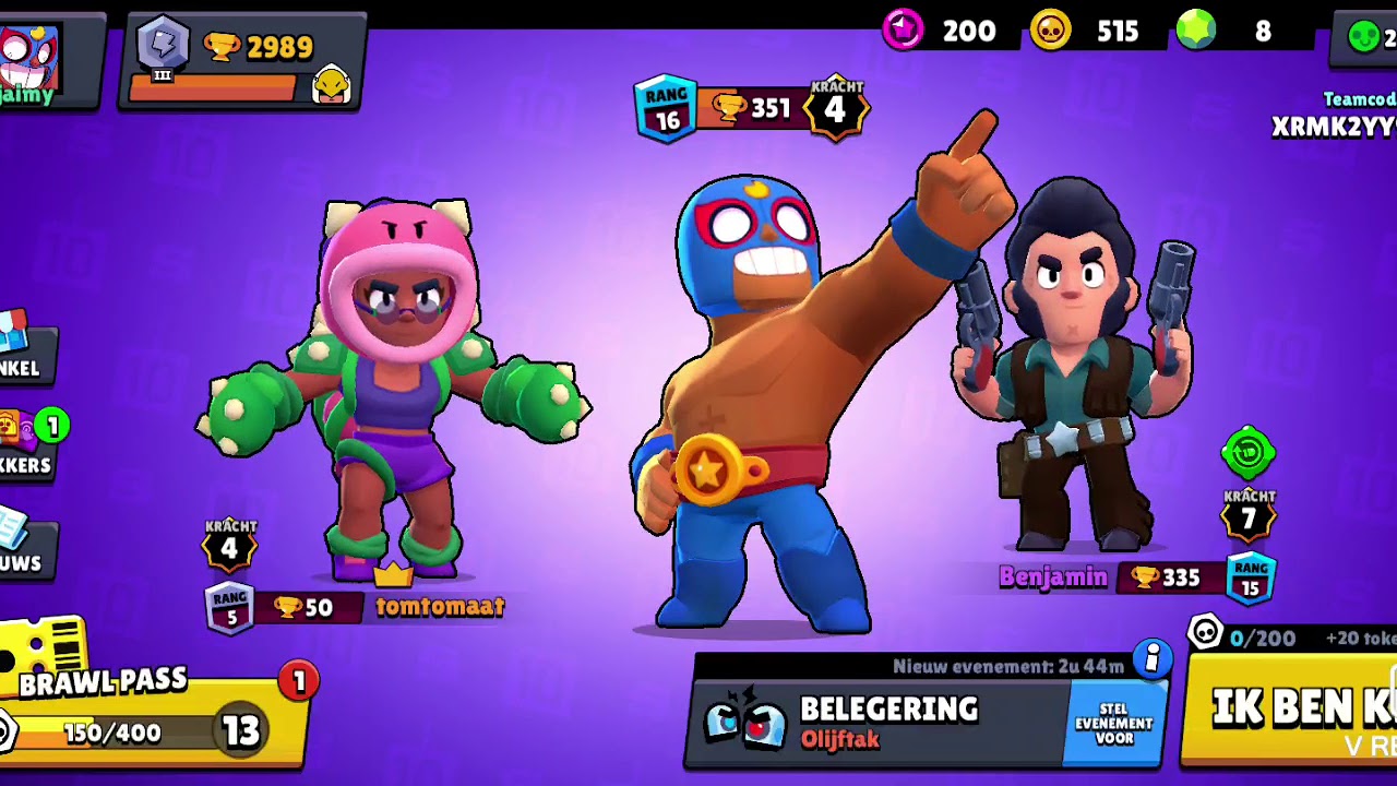 Brawl stars met tom en benjamin bm flames - YouTube