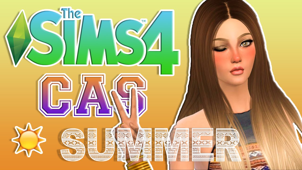 Summer Inspired - Sims 4 Create-A-Sim - YouTube