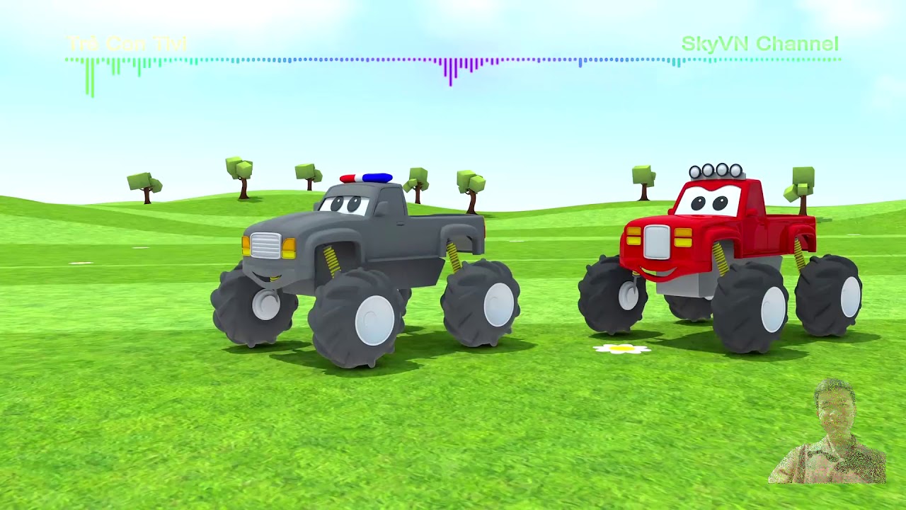 Alex The Monster Truck Building Police Truck - Video For Kids - YouTube