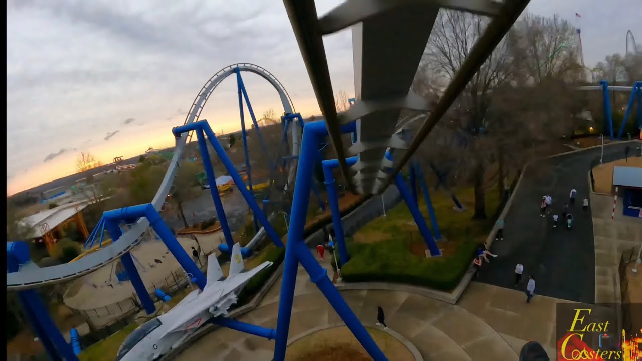 Afterburn POV 4K 60fps Horizon Leveled Carowinds’ Most INTENSE Coaster ...