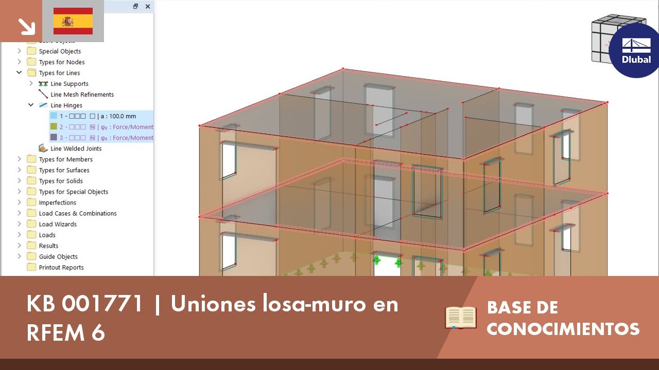 KB 001771 | Uniones losa-muro en RFEM 6 - YouTube
