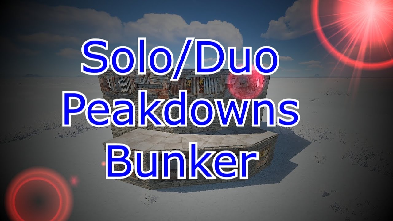 Rust - Solo/Duo Vault base with Peak-downs? - YouTube