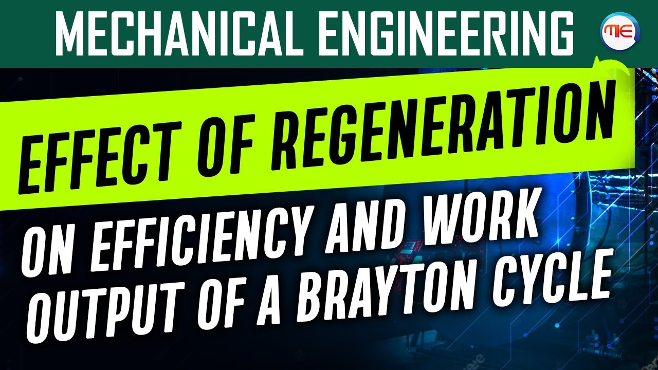 The Effect of regeneration on efficiency and work output of Brayton ...