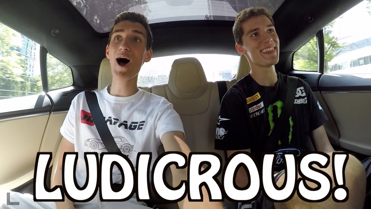 Tesla P90D Ludicrous Launch Reactions + Cars and Coffee Vlog! - YouTube