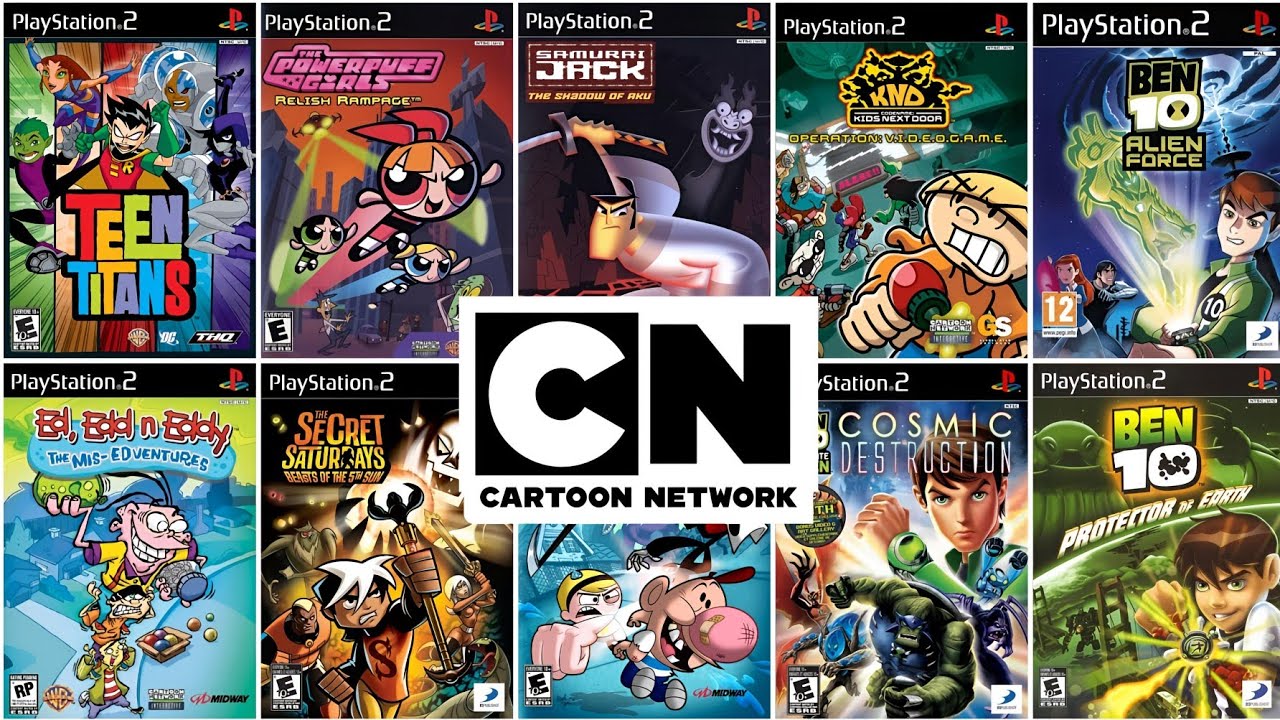 TOP 12 BEST CARTOON NETWORK GAMES FOR PS2[PLAYSTATION 2] - YouTube