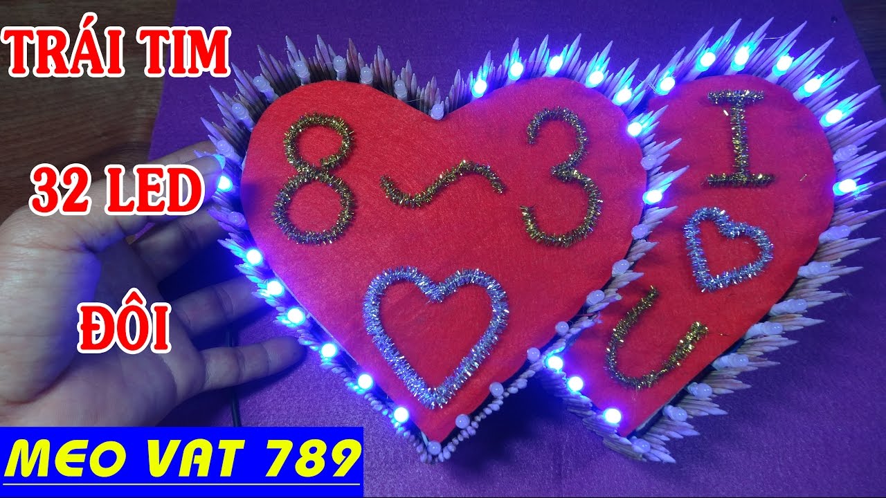 Cách làm trái tim đèn LED sử dụng mạch at89s52 0399 774 789 - Mẹo Vặt ...