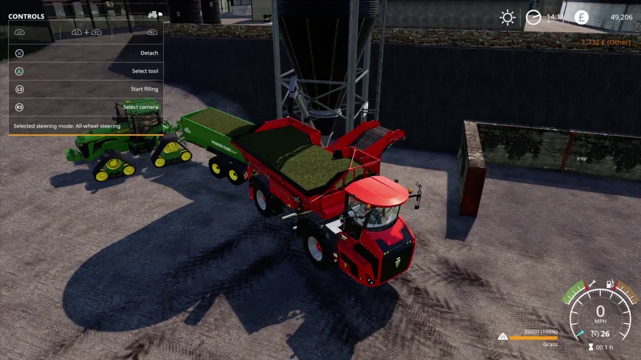 Fs19 Sandy bay 19 cutting alfalfa - YouTube